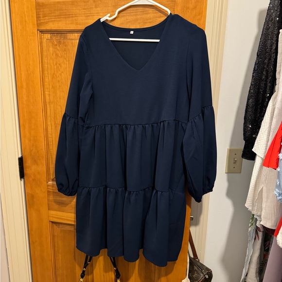 Dresses | Amazon Navy Blue Dress | Poshmark